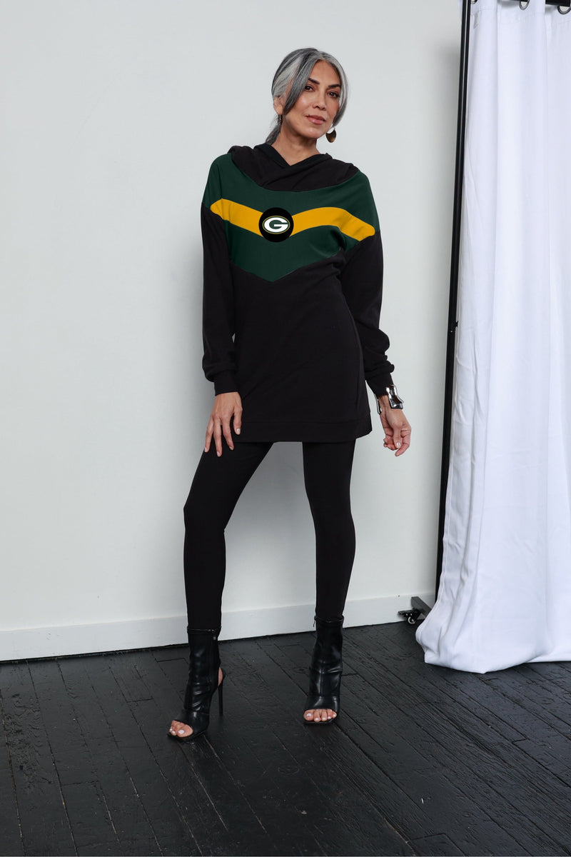 Green Bay Packers Hooded Tunic for Women (Athleisure) – Kiya Tomlin